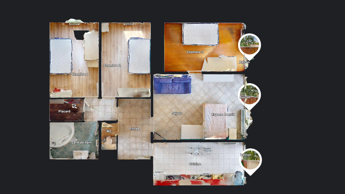 Colocation 1 pièce 80m² à 698€ Cergy (95000)